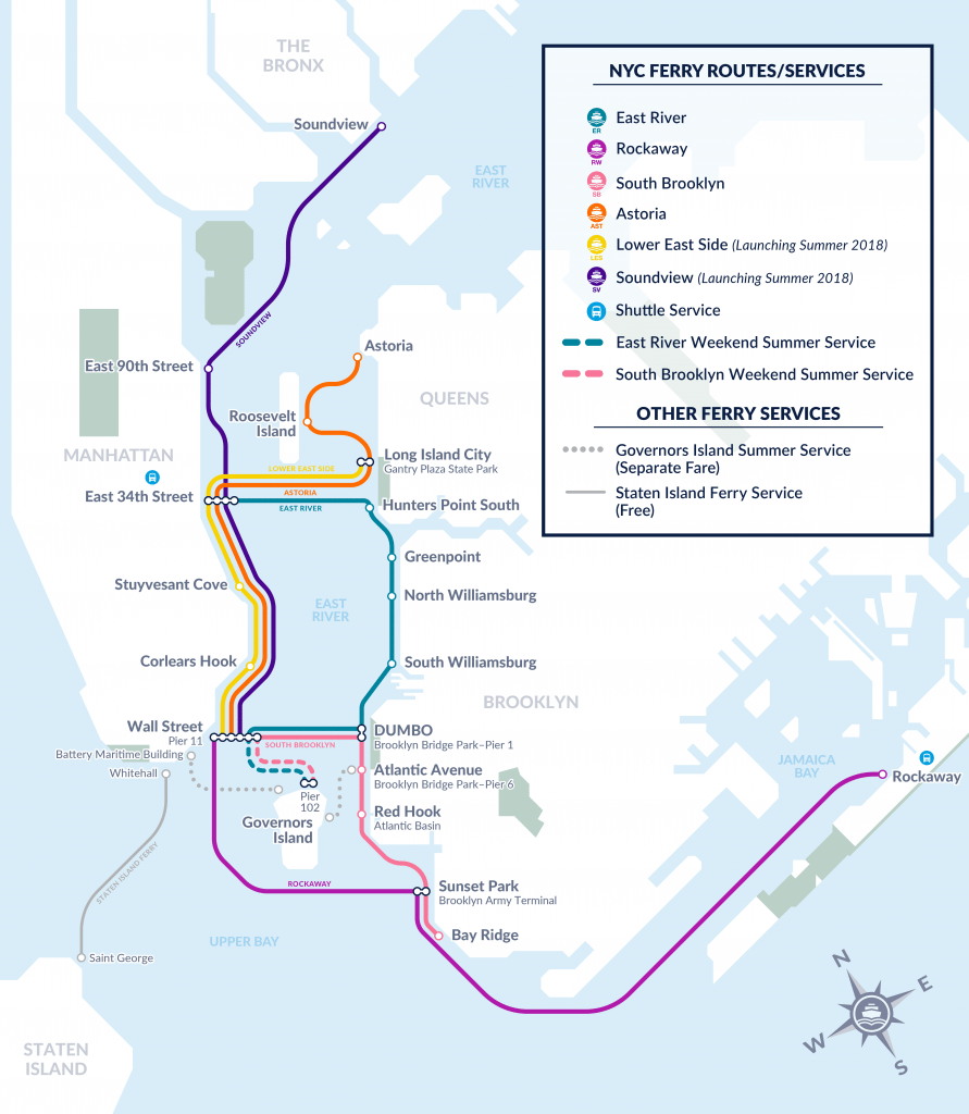 2018-Map-website - New York City Ferry Service