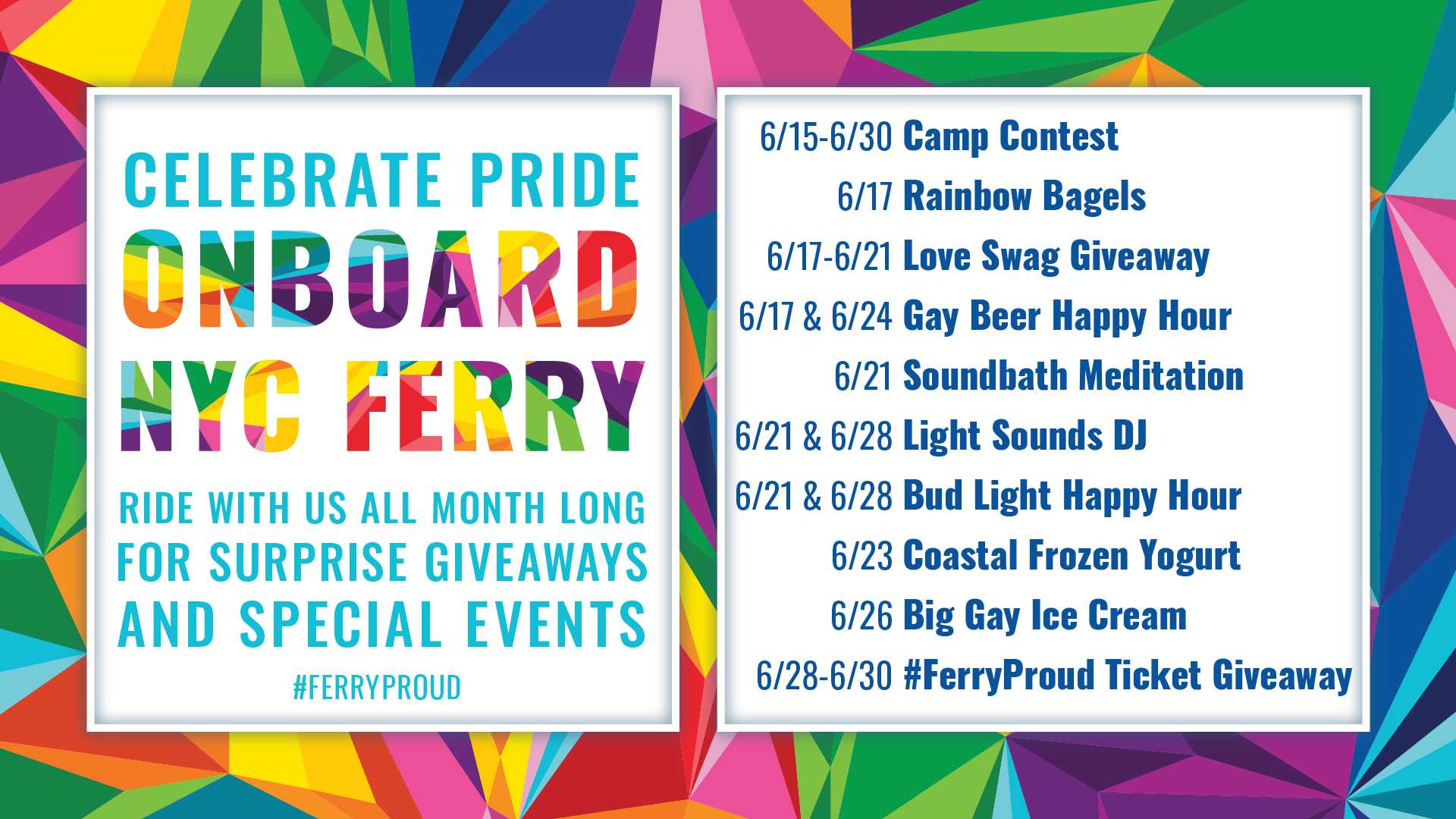 The Best Way To Get There Is Together! - New York City Ferry Service