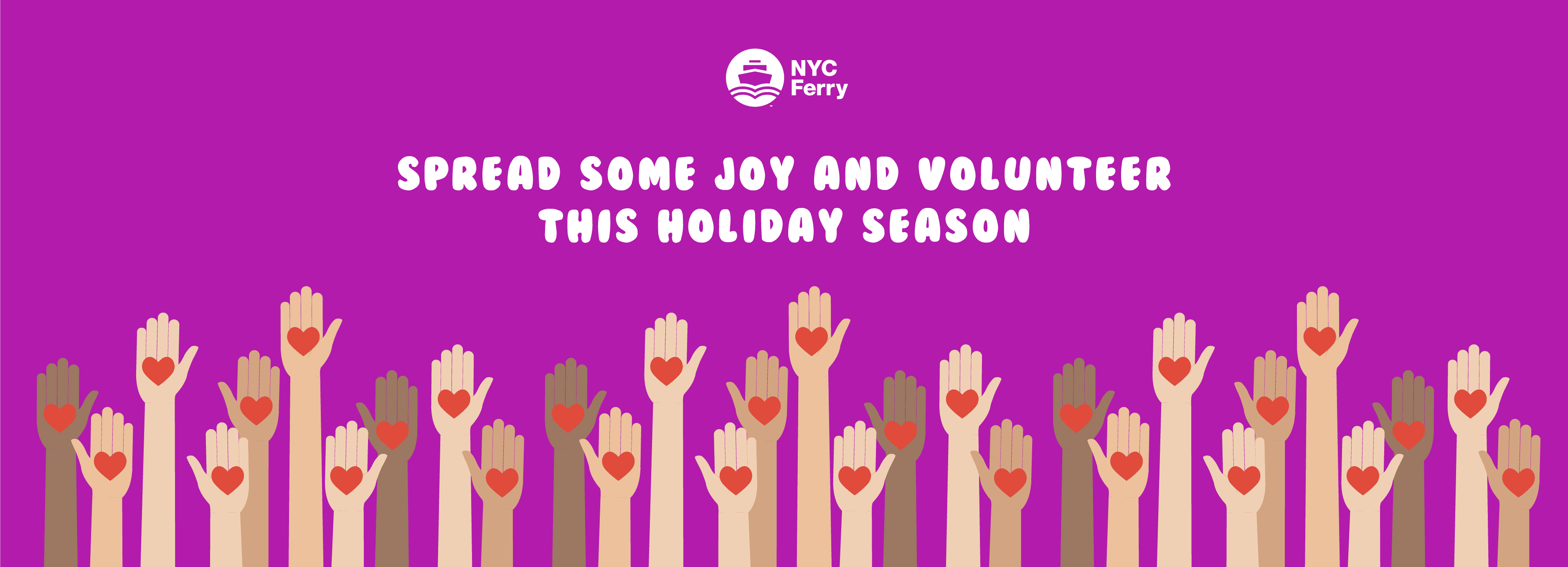 Volunteer this holiday season to spread some joy! - New York City Ferry ...