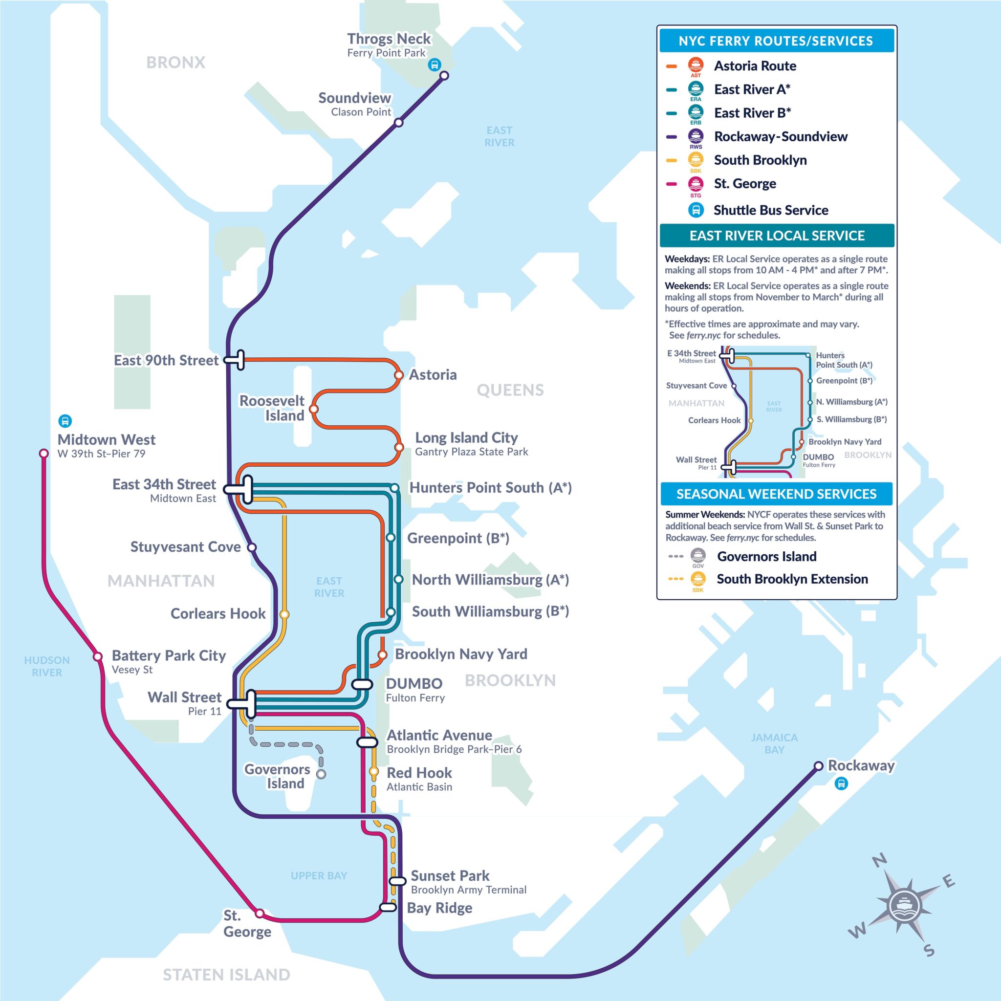 NYC Ferry Summer Schedule Begins 5/18/2026 - New York City Ferry Service